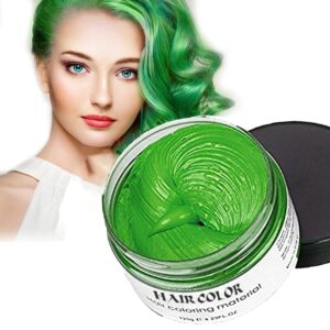 green temporary hair color, green hair spray, natural hair color wax,hair wax color spray 4.23 ounces,hair wax dye for christmas party,role playing cosplay and halloween(green)