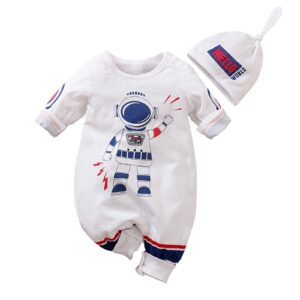 relabtaby infant baby boy clothes astronaut print romper jumpsuit bodysuits outfits onesies spring and autumn