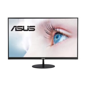 asus vl279he 27” eye care monitor, 1080p full hd (1920 x 1080), ips, 75hz, adaptive-sync, freesync, hdmi d-sub, frameless, slim, wall mountable, flicker free and blue light filter,black (renewed)