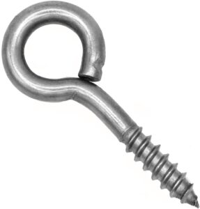 12-pack 316 stainless steel eye bolt eye hook heavy duty screw eye lag thread eye 2.1 inches eye bolt