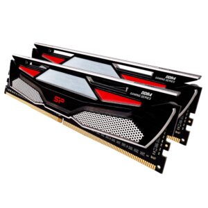 silicon power gaming ddr4 16gb (8gbx2) 3200mhz (pc4 25600) 288-pin cl16 1.35v udimm desktop memory module ram - low voltage