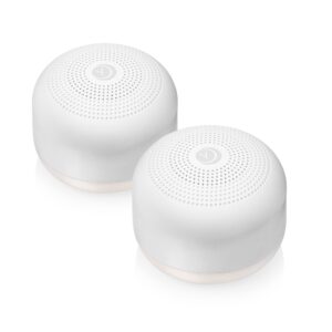 yogasleep 2-pack travel mini with night light | the original white noise machine | soothing natural sound from a real fan | noise cancelling | sleep therapy, office privacy, travel