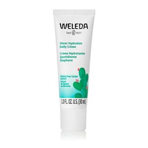 weleda sheer hydration daily face crème, 1 fluid ounce, plant rich moisturizer with prickly pear cactus extract and aloe vera, 1 fl oz (pack of 1)