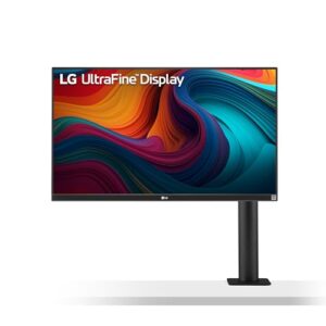 lg 27un880-b ultrafine monitor 27” uhd (3840 x 2160) ips display, srgb 99% color gamut, vesa displayhdr 400, usb type-c, ergo stand - black