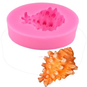 conch shell egg silicone mold cake decoration tools chocolate soap soft pottery mold