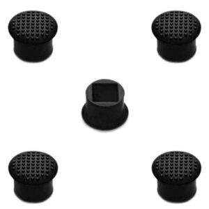 mmobiel 5 pcs rubber trackpoint keyboard mouse black cap with soft dome and rim laptop pointer for hp pavilion/envy/spectre/elitebook/omen/stream/chromebook