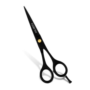 facón professional razor edge barber hair cutting scissors - japanese stainless steel - 6.5" length - fine adjustment tension screw - salon quality premium shears (the bravo)