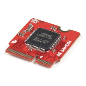 sparkfun micromod samd51 processor - modular interface ecosystem connects samd51 microcontroller processor board compatible with various carrier board peripherals