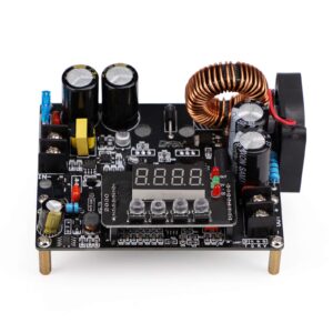 drok dc buck converter, dc to dc step down power supply module 10v-65v to 0-60v 0-12a adjustable voltage regulator transformer board with led display for volt reducer