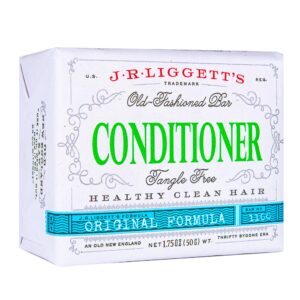 j·r·liggett's hair conditioner bar - natural dry bar for natural curly hair - plant based ingredients-zero waste, sulfate & cruelty-free - conditioner - 1.75 ounces