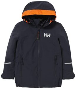 helly hansen kid's shelter jacket 2.0, 597 navy, 5