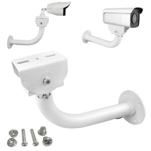 compcctv cctv security camera mount bracket, surveillance camera bracket wall mounting for universal indoor outdoor cctv housing mount