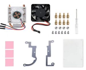 low-profile ice tower cooling fan for raspberry pi 4 3 model b b+ super heat dissipation 5mm copper tube powerful rgb colorful led more efficient @xygstudy