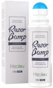 roll on razor bump treatment for bikini area, legs, underarms, groin, face – natural post shaving & waxing dark spot removal ingrown hair razor burn relief ointment solution for women & men