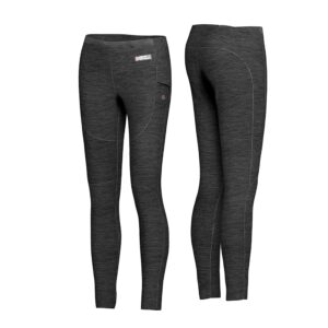 fieldsheer mobile warming women's ion heated base layer pants (black, large)