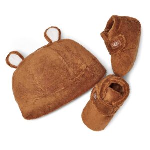 ugg baby i bixbee and beanie fashion boot, chestnut, us 2-3 unisex infant