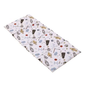 star wars rule the galaxy white, blue, grey preschool nap pad sheet