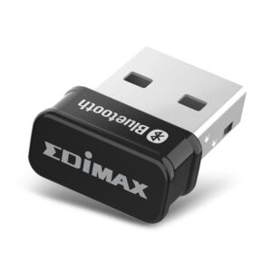 edimax bluetooth adapter for pc, bt 5.0 edr nano usb dongle, fast transfer, bluetooth headphones headset speakers keyboard mouse, win 10/11 plug-n-play, linux/mint 21 plug-n-play, bt-8500