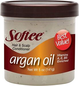 softee argan oil hair and scalp conditioner 5oz (pack of 4)