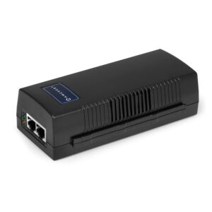 amcrest active gigabit poe injector adapter, ieee 802.3 10baset and ieee 802.3u 100basetx compliant, up to 100 meters; fse801g