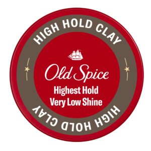 old spice high hold hair styling clay for men, highest hold with very low shine, 2.22 oz