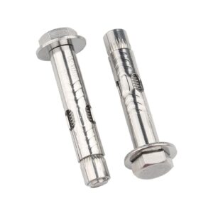 l-a repair part external hex expansion bolt 304 stainless steel expansion bolts m8x80mm silver (pack of 3）