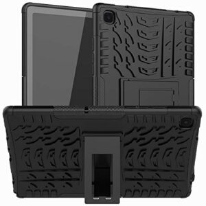 dwaybox for samsung galaxy tab a7 10.4 case 2020 2022 released t500 t505 sm-t509 armor heavy duty tpu soft + pc hard rugged case 2in1 combo dual layer shock-absorbing cover with stand -black