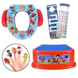 ginsey paw patrol calling all pups, 4 piece premium potty training starter set