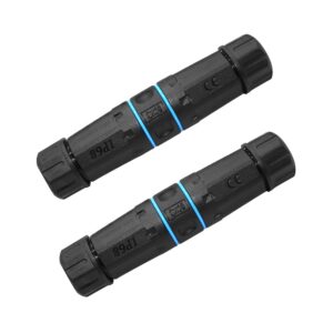 eaxiuce dry-connect (2-pack) rj45 ip68 waterproof network cable connector female outdoor lan coupler adapter cat5/5e/6a