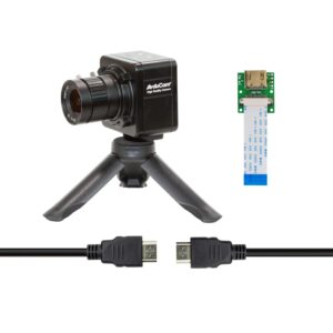 arducam imx477 camera bundle compatible with nvidia jetson nano/xavier nx, and orin nx/agx orin, 12.3mp hq camera module with 6mm cs-mount lens, metal enclosure, tripod and hdmi extension adapter