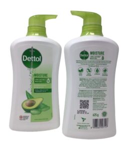 dettol anti bacterial body wash, moisture, 21.1 ounce/625 ml (pack of 2)