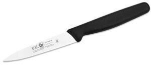 light 'n' mighty 3.25 inch straight paring knife, black handle