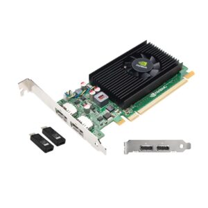 epic it service - quadro nvs 310 dual displayports, with two dp to hdmi adapters, and half and full size brackets for either sff or regular full size computer(1 year warranty)