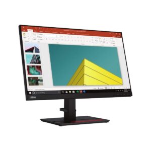 lenovo thinkvision p24q-20 1440p 23.8" ips monitor, black (renewed)