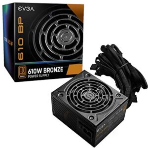 evga 610 bp, 80+ bronze 600w + 10w, 3 year warranty, power supply 100-bp-0610-k1