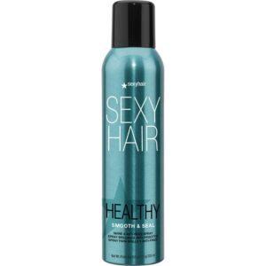 sexyhair healthy smooth and seal shine and anti-frizz spray, 6 oz | smooths cuticle | adds shine and reduces frizz | all hair types