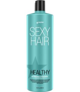 sexyhair healthy strengthening anti-breakage conditioner, 33.8 oz | helps provide stength and flexibility to damaged hair | sls and sles sulfate free