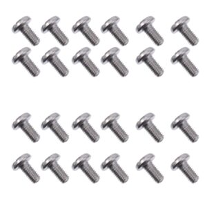 scicalife 100pcs round head screws stainless steel wall plate screws mechanical maintenance fixing screws for receptacle outlet cover, wall plate, light switch plate