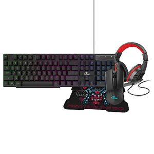 yeyian hydra 2000 gaming rgb keyboard, mouse, headset, mousepad combo kit