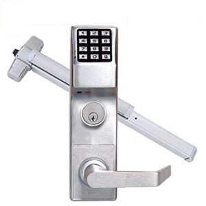 kit trilogy digital keypad weather resistant digital lock w/panic exit bar m9900 / w/audit trail / 26d lock includes etdls1g/26dm99 and marks usa m9900-26d