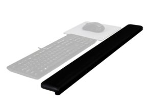 3m gel wrist rest for standing desks, accommodate different working positions, black (wr200b) 30.13 x 1 x 3.25 inches