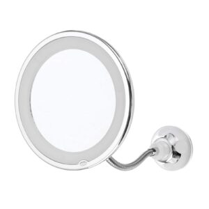 fqyydd illuminated makeup mirror 10x adjustable makeup mirror with led light amplification