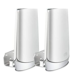 stanstar metal wall mount for orbi wifi 6 system, sturdy wall mount holder for rbke963/rbk752/rbk852/rbk853/ax4200/rbs850/rbr750/rbs750/rbke963.(2pack)