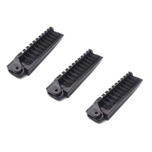 aeyistry 3 pcs portable travel hair comb brush foldable massage hair comb anti-static hairdressing tools set(black)