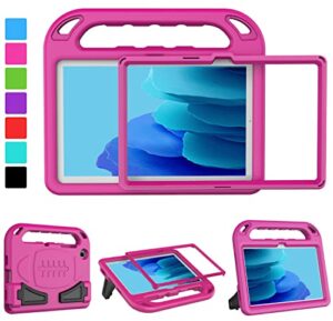 tirin case for samsung galaxy tab a7 10.4 inch 2020/2022, galaxy tab a7 kids case, built-in screen protector shockproof handle stand case for samsung tab a7 10.4 inch (sm-t505/t500/t507/t509), pink