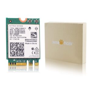 ax210ngw wifi card, wifi 6e 802.11ax wireless card intel ax210 ngw bluetooth 5.3 tri-band 5400mbps network adapter wireless module expand to 6ghz for laptop support windows 10/11 (64bit) m.2/ngff