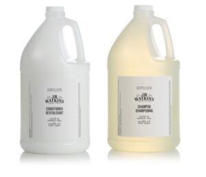 j.r watkins shampoo & conditioner set aloe green tea - 1 gallon each found at holiday inn express