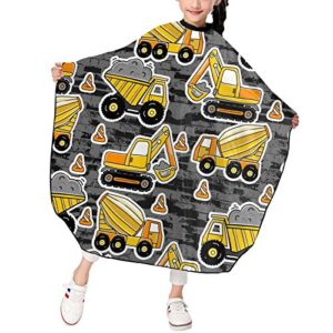 lianmei kids barber cape professional salon cape,haircutting cover for child,hair cutting styling haircut apron with adjustable closure 39 x 47 inches