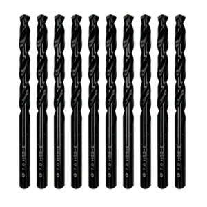 delitongude 7.0mm hss m35 cobalt twist drill bits,9/32''inch high speed steel,pack of 10,suitable for steels,cast iron,stainless steel,copper and other hard metals(7.0mm)