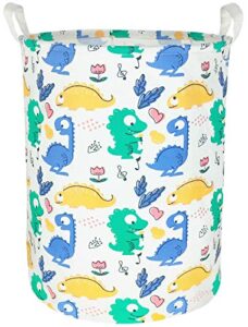 asketam baby laundry hamper, cartoon dinosaur, durable, large capacity, lightweight, portable, waterproof